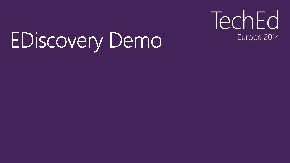 AGENDA Data Compliance Archive and Retention EDiscovery Data