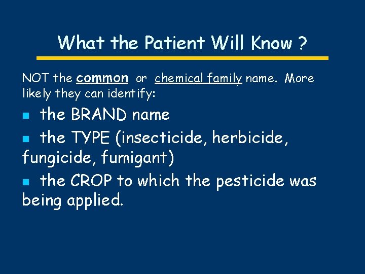 Name That Pesticide How to Identify the Products