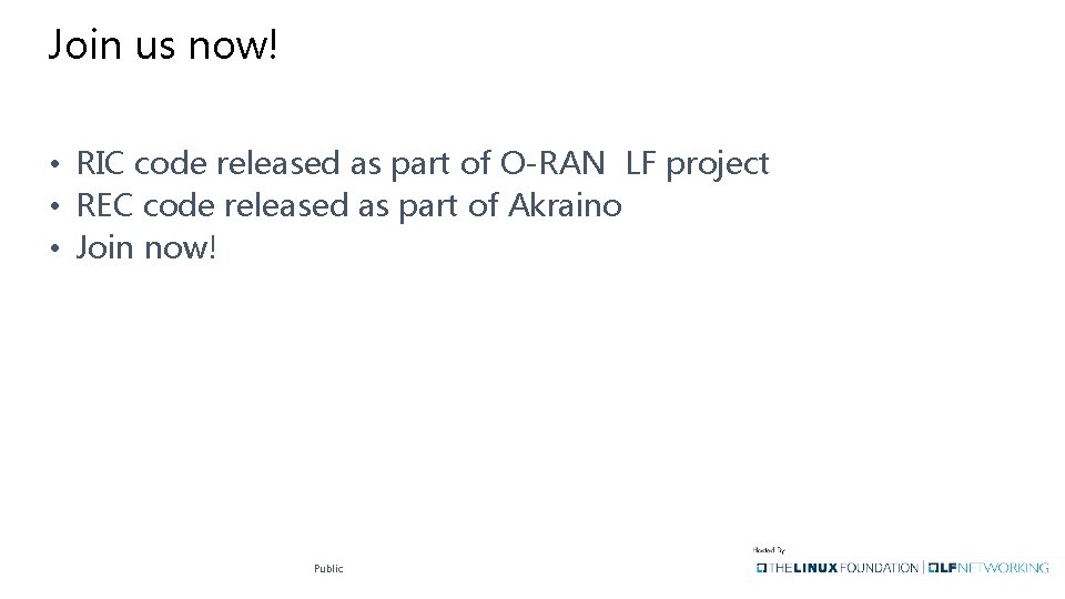 Driving RAN Intelligent Control with Akraino Oliver Spatscheck