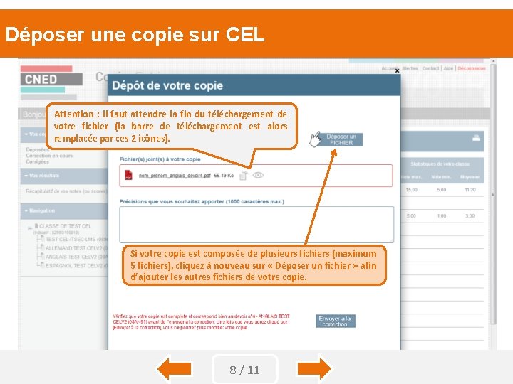 Copies En Ligne CEL TUTORIEL INTERACTIF www cned