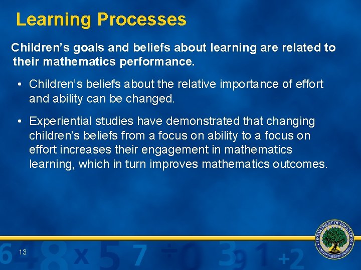 Foundations for Success National Mathematics Advisory Panel National