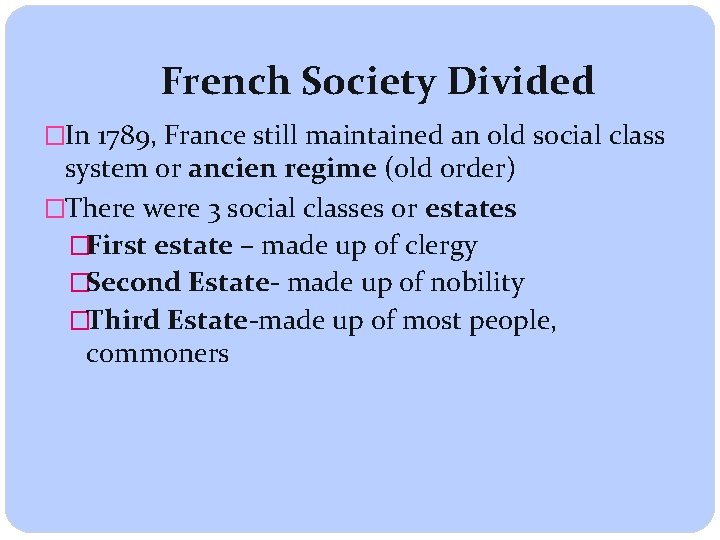 Chapter 3 The French Revolution and Napoleon Lea