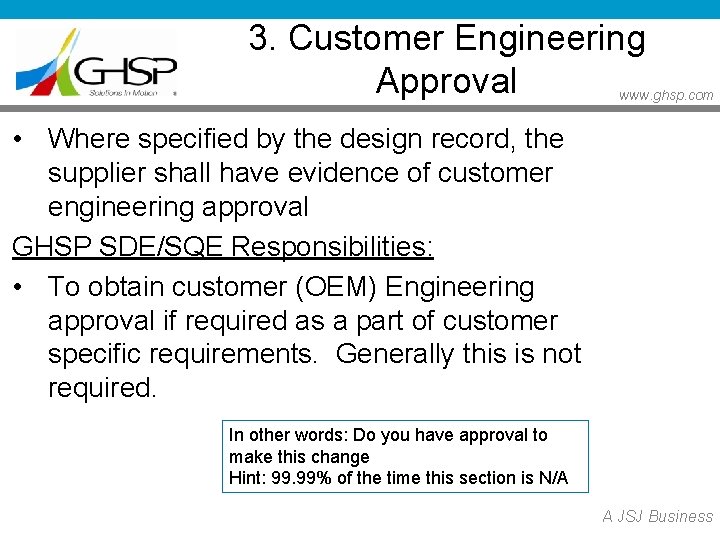 www ghsp com Production Part Approval Process AIAG