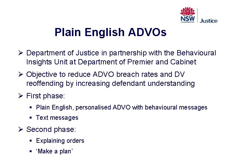 Safer Pathway and legislative reform An overview of