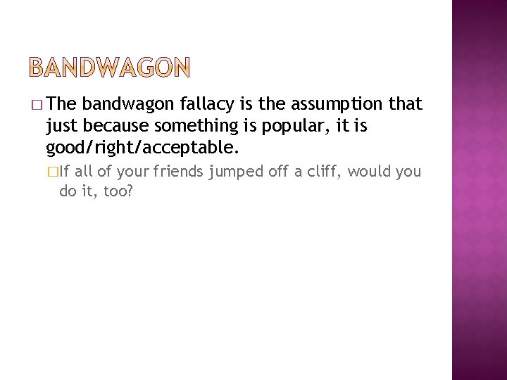 Logical fallacies are flaws or gaps in logic