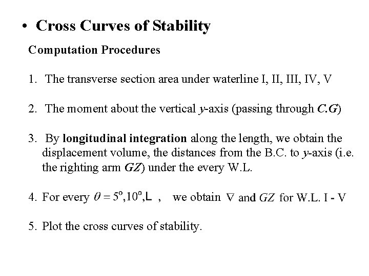 4 9 Stability at Large Angles of Inclination