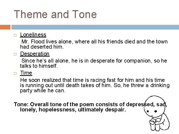 MR FLOODS PARTY BY EDWIN ARLINGTON ROBINSON Presenters