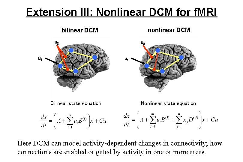 Dynamic Causal Modelling DCM for f MRI Andre