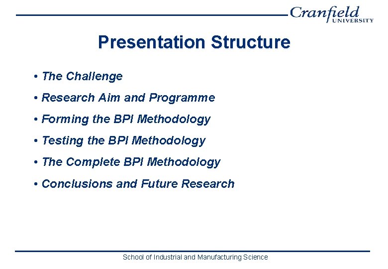 Forming and testing a workbookbased methodology for Business