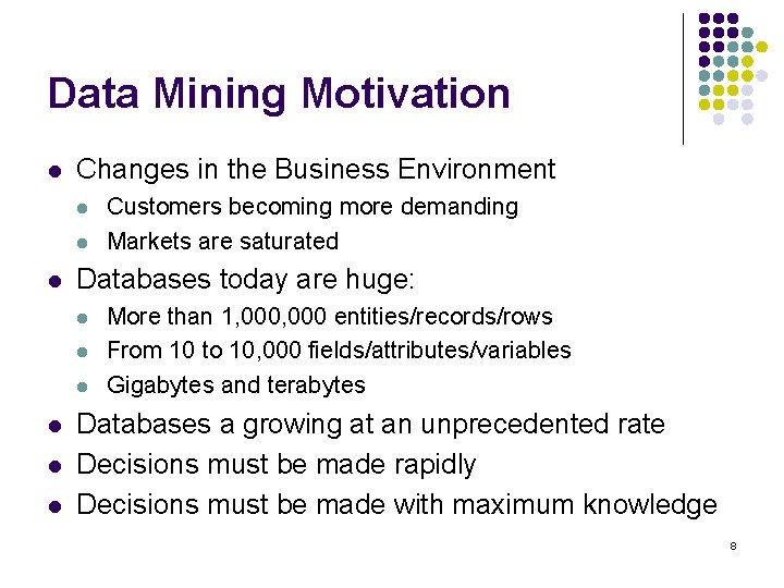 Data Mining Techniques for CRM Seyyed Jamaleddin Pishvayi