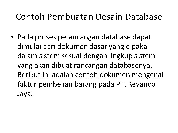 Desain Database Program Pasca Sarjana Magister Sistem Informasi