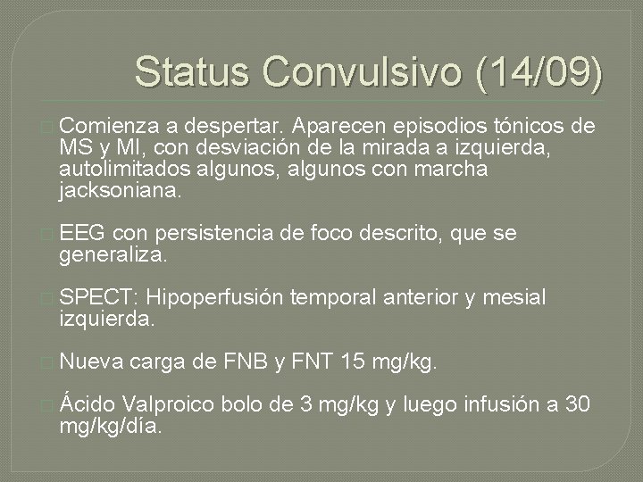 STATUS EPILPTICO REFRACTARIO Unidad de Paciente Crtico Peditrico