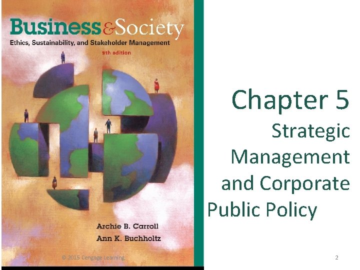 2015 Cengage Learning 1 Chapter 5 Strategic Management