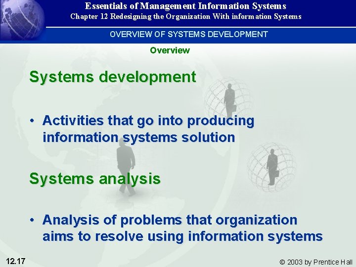 Chapter 12 REDESIGNING THE ORGANIZATION WITH INFORMATION SYSTEMS