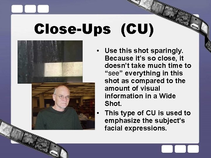 WCACs Introduction to Video Composition Overview Shot Types