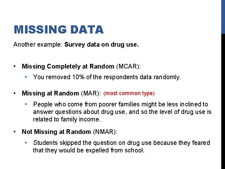 DEALING WITH MISSING DATA DR RICHARD HODGETT PLAN