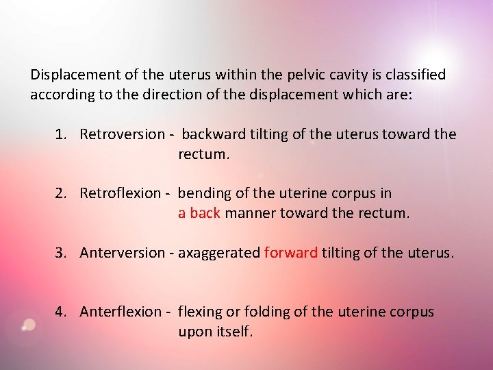 Uterine Prolapse Uterine prolapse dropped uterus is a