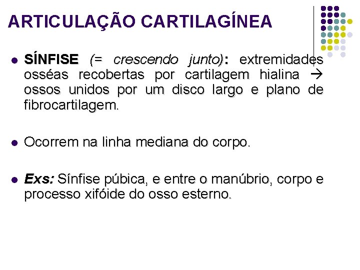 ARTICULAES Generalidades Profa Diana Babini Recife 2012 Conceito