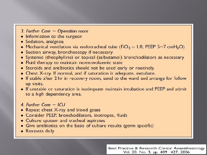 BRONCOASPIRACION SINDROME DE MENDELSON Curtis L Mendelson 1946