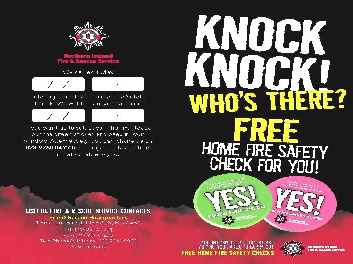 Home Fire Safety Check Scheme Home Fire Safety