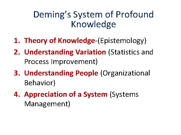 W Edwards Deming Dr Tammy Sagastizado Everyday Differences