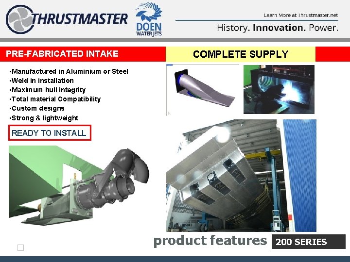 waterjet propulsion systems 100 SERIES DJ 100 G