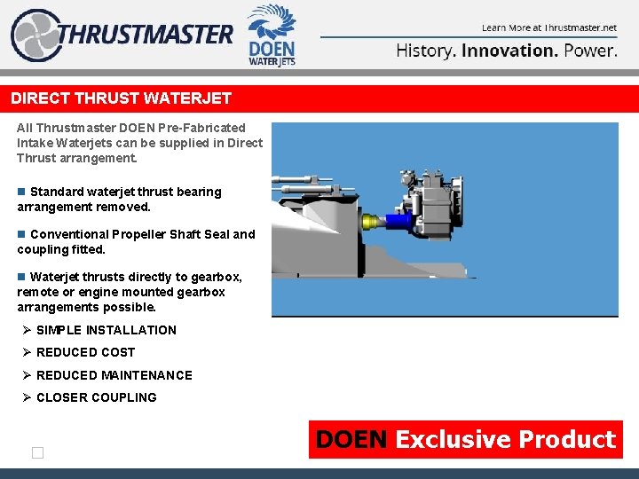 waterjet propulsion systems 100 SERIES DJ 100 G