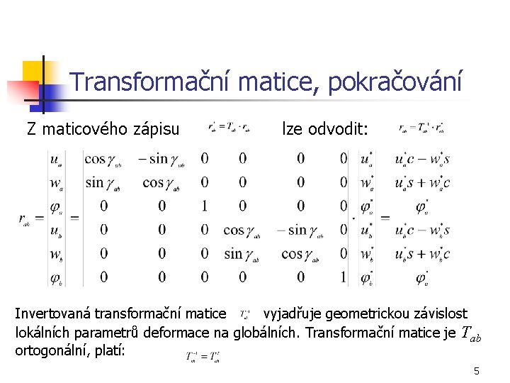 Statika stavebnch konstrukc II 3 ronk bakalskho studia