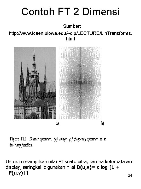 Konvolusi Dan Transformasi Fourier Materi pertemuan ke 4