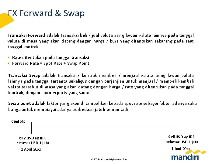 Pengantar Derivatif Structured Product PT Bank Mandiri Persero