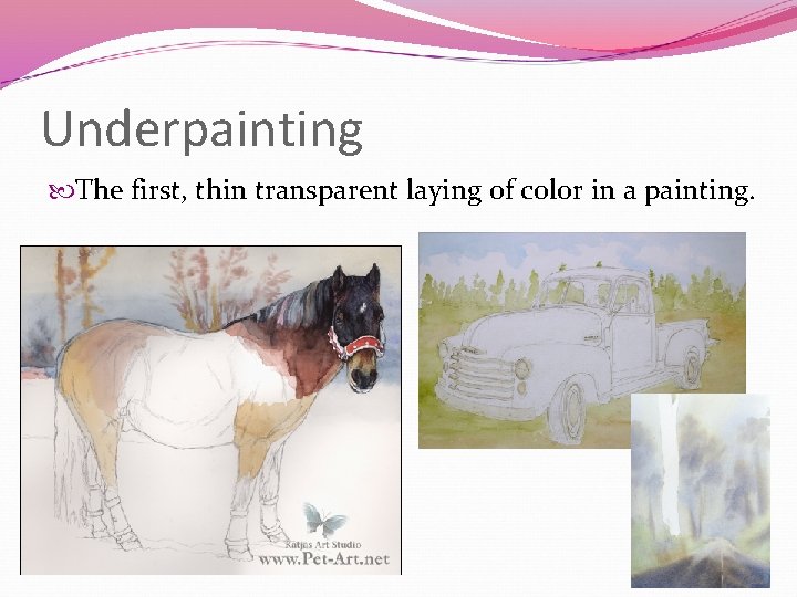 Water Colour Unit Vocabulary Watercolour Painting in pigments