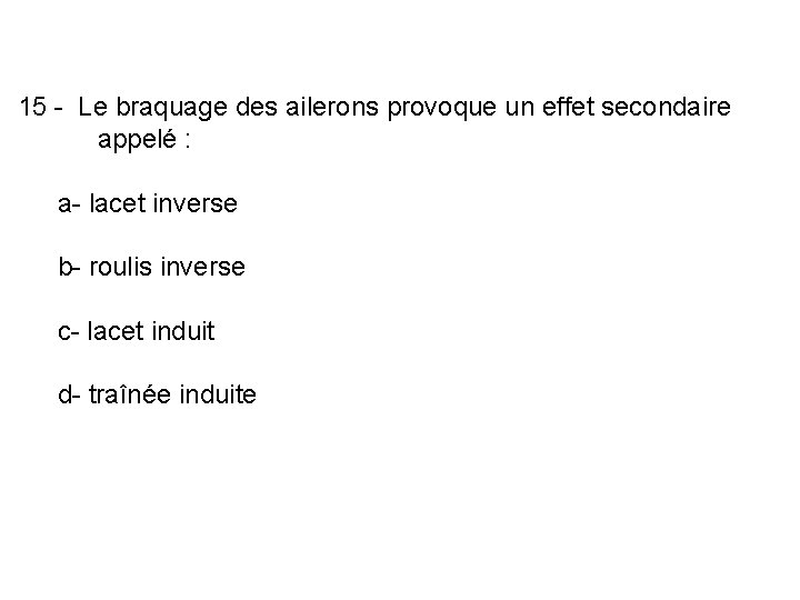 Examen Blanc Arodynamique et mcanique du vol 1