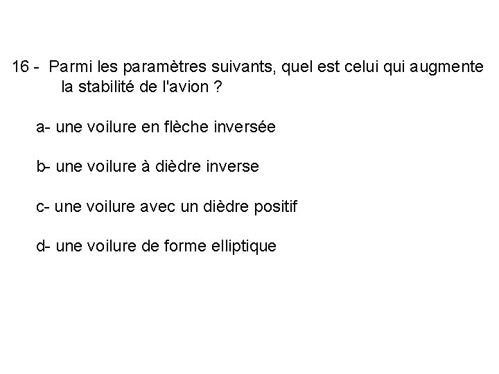 Examen Blanc Arodynamique et mcanique du vol 1