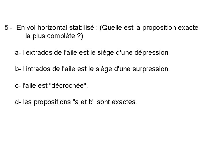 Examen Blanc Arodynamique et mcanique du vol 1