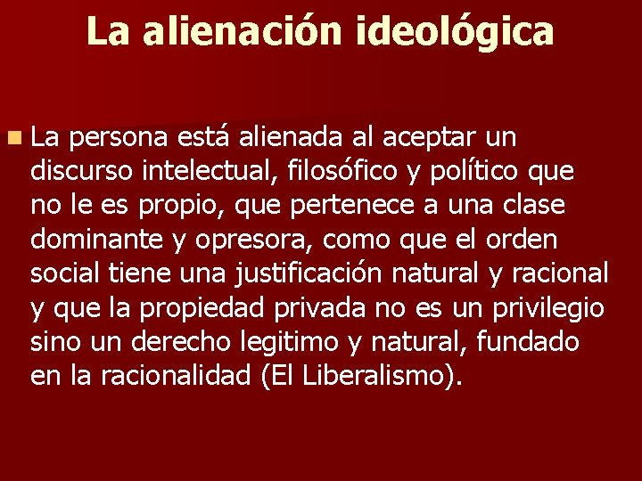 EL PENSAMIENTO DE MARX La Crtica a la