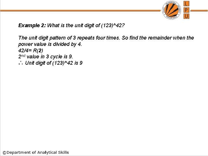 Number Systems Content TYPES OF NUMBERS i How