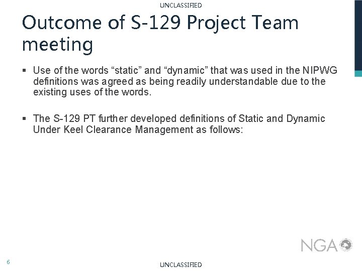 UNCLASSIFIED UKCM Definitions Jason Strom NIPWG 6 Rostock