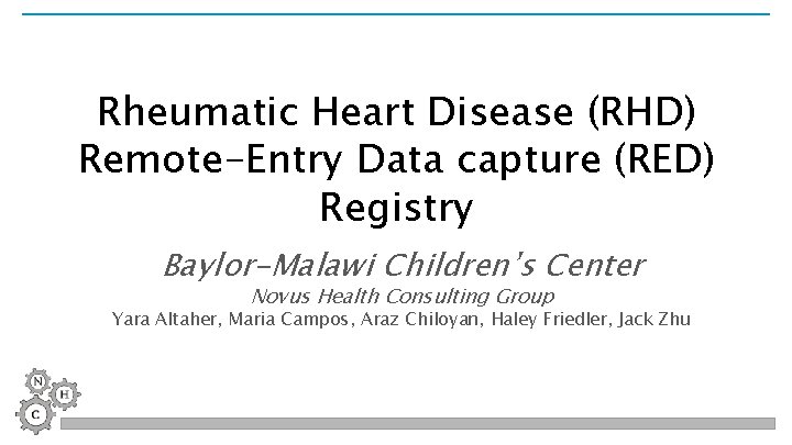 Rheumatic Heart Disease RHD RemoteEntry Data capture RED