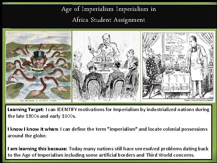 Age of Imperialism in Africa Student Assignment Learning