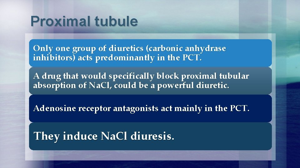Domina Petric MD RENAL TUBULE TRANSPORT MECHANISMS Segment