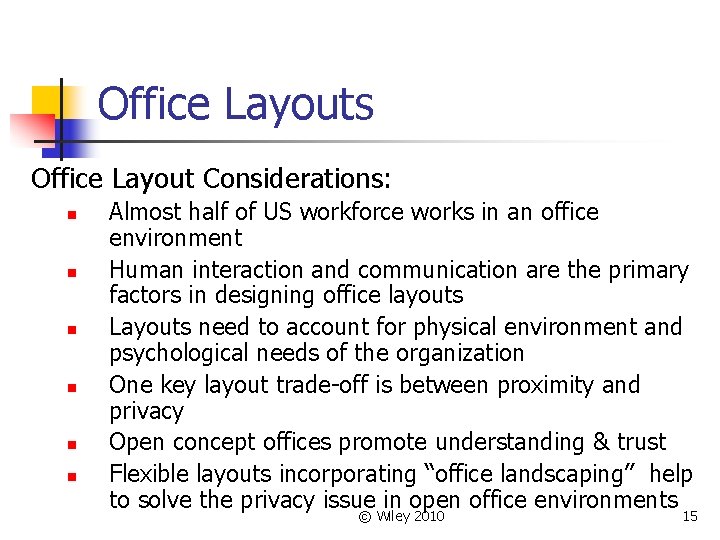 Chapter 10 Facility Layout Operations Management by R