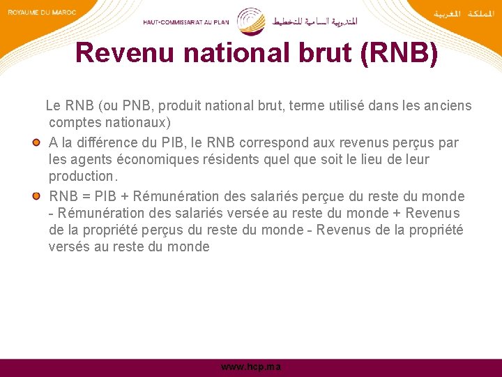 Importance utilit et principes de la comptabilit nationale