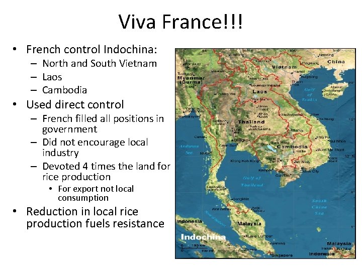 Imperialism of Southeast Asia Chapter 27 5 Why