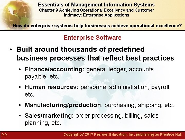 Chapter 9 Achieving Operational Excellence and Customer Intimacy