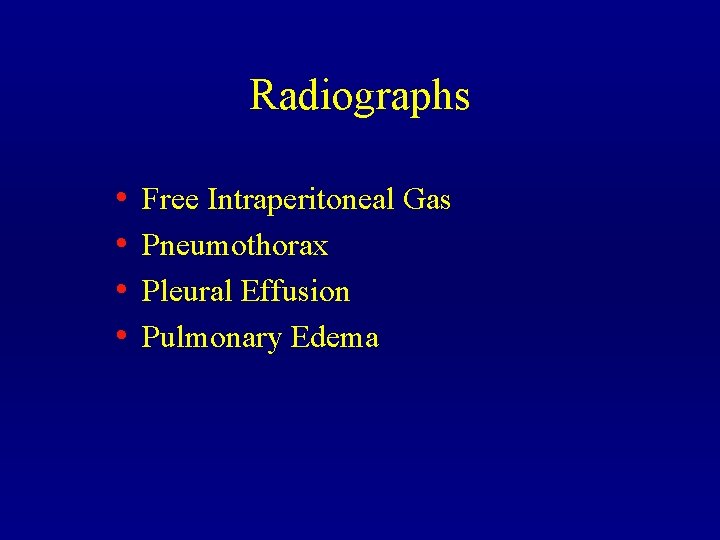 Chest Radiographs Loyola University Stritch School of Medicine