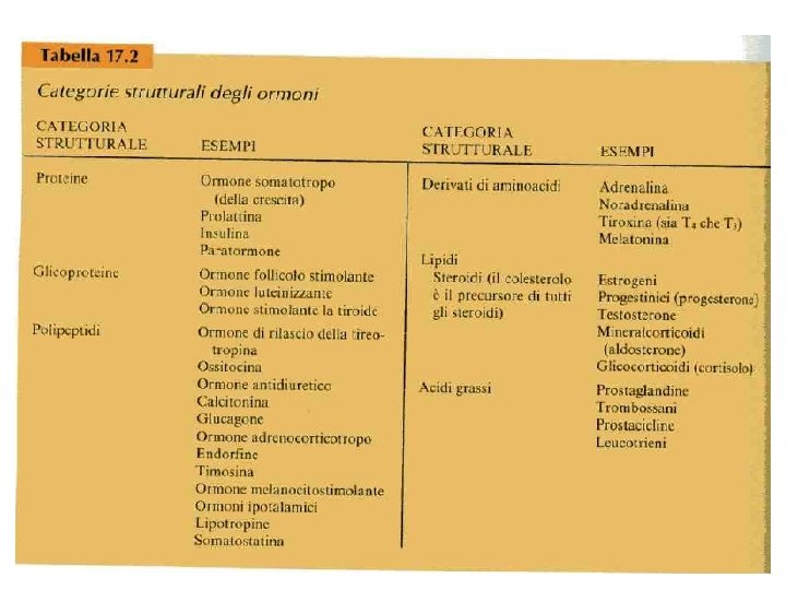 SISTEMA ENDOCRINO GHIANDOLE ENDOCRINE CHE SECERNONO PRODOTTI ORMONI