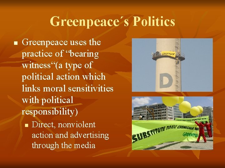 Greenpeace and Political Globalism by Paul Wapner Basic