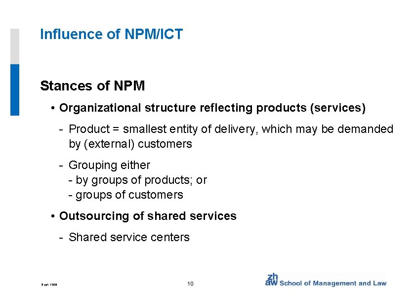 Elective Public Management Week 5 Organizational StructuresPPP Prof