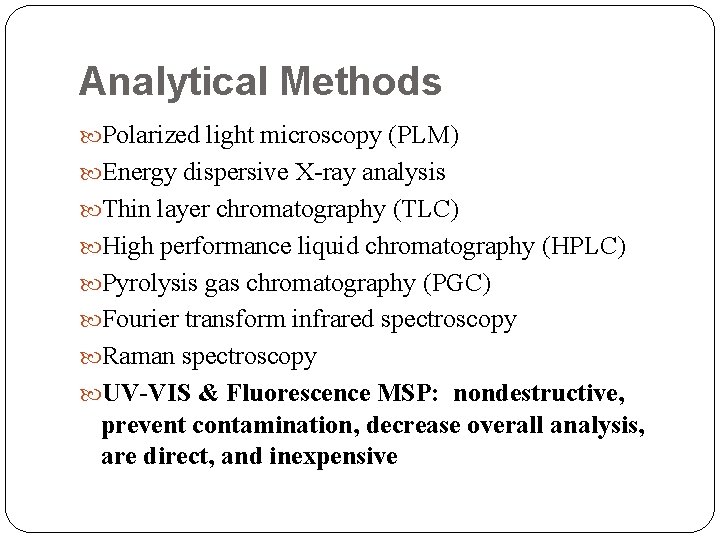 Forensic Application of Fluorescence Fiber By Team Yellow