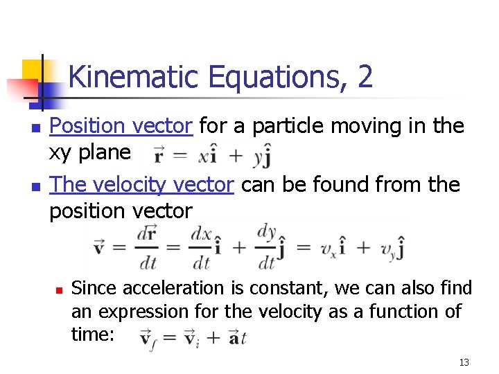 Chapter 4 Motion in Two Dimensions 1 Motion